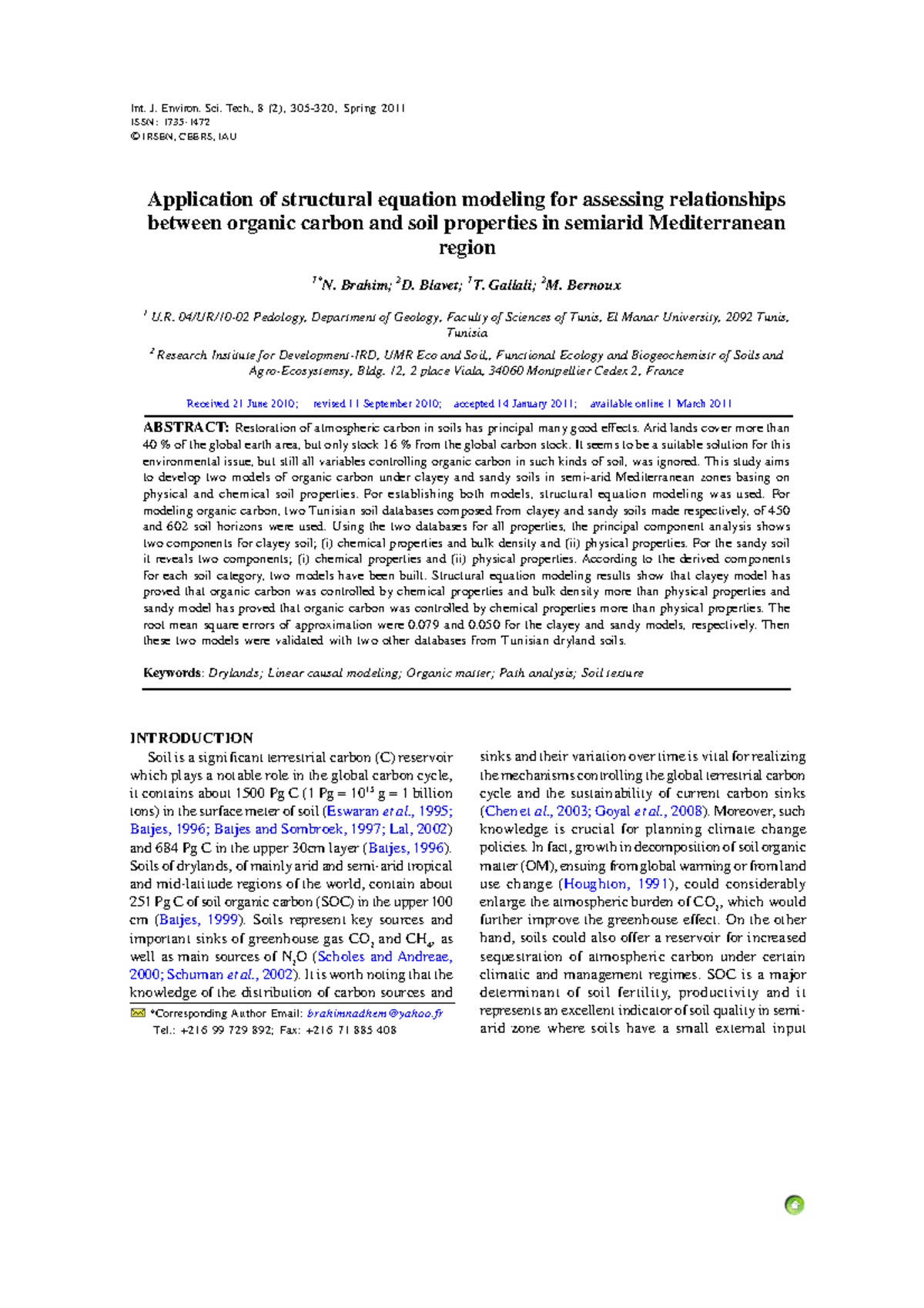Application of structural equation modeling for assessing relationships ...