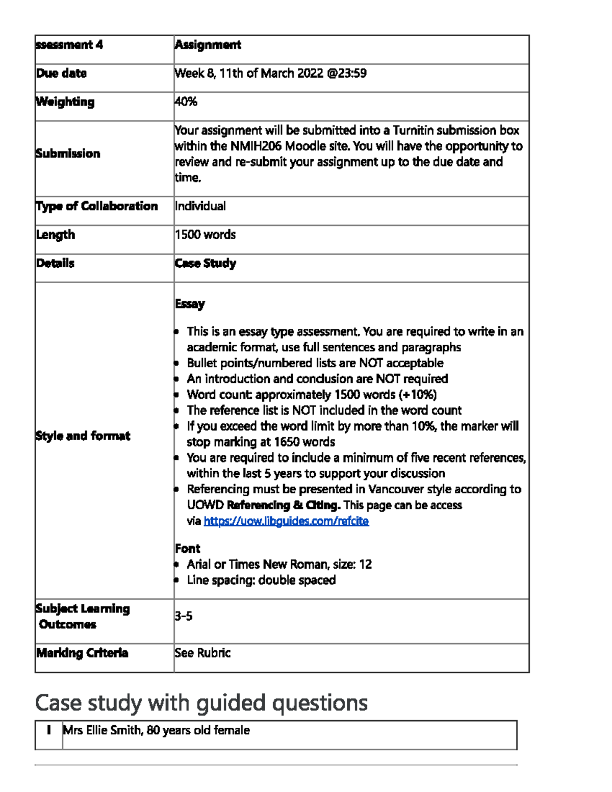Case study assessment فارما - Physiology - Studocu