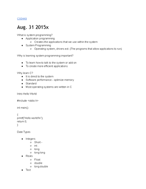 CS449 Final Study Sheet - What is wrong with this define Macro: #define ...