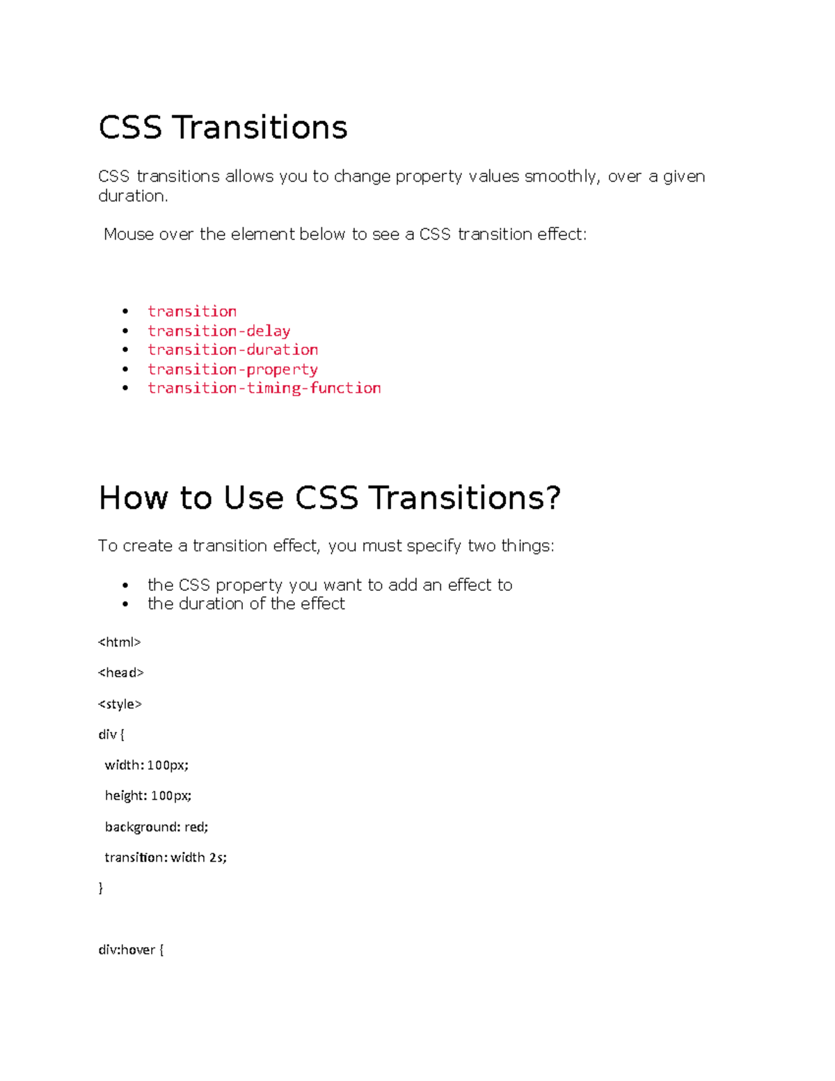 Css Transitions Net Work Css Transitions Css Transitions Allows You