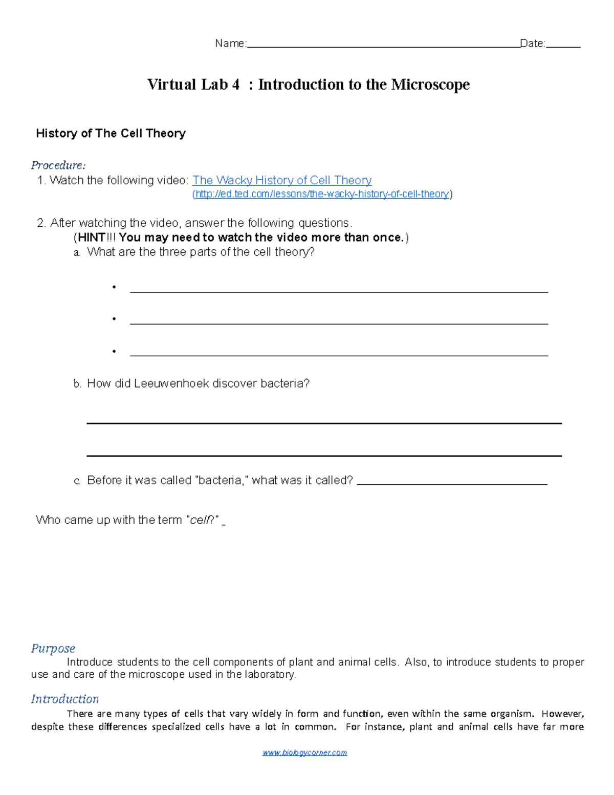 Virtual Microscope Lab[4231] - Virtual Lab 4 : Introduction to the ...