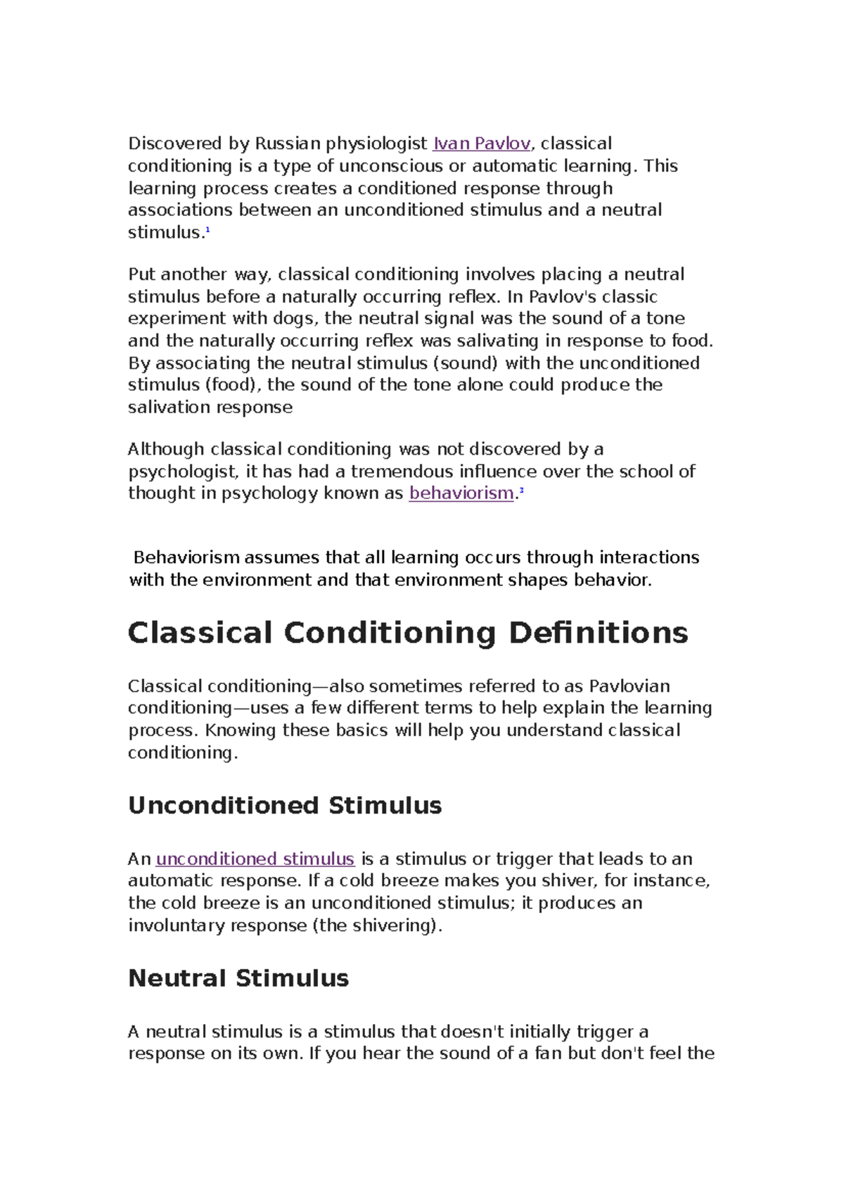 Pavlov’s theory - Discovered by Russian physiologist Ivan Pavlov ...