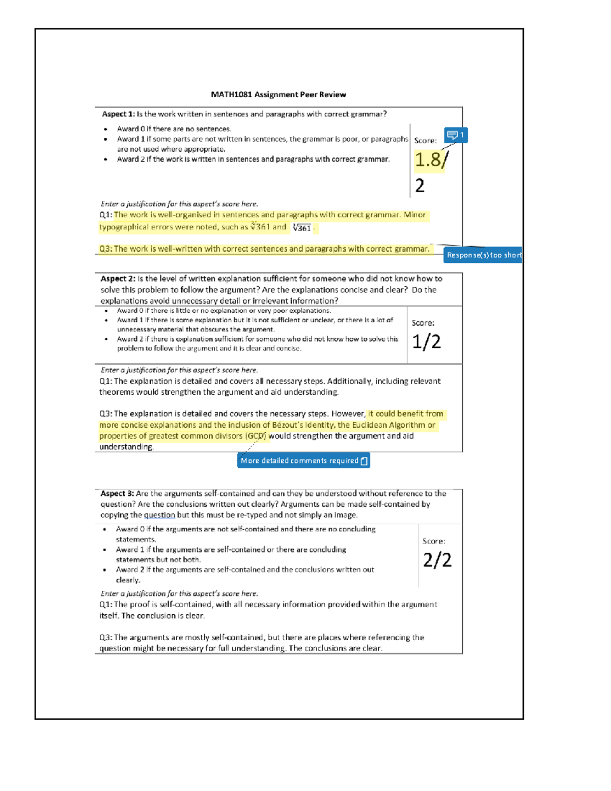Phoenix Nguyen - review from peer - 1 Response(s) too short More ...