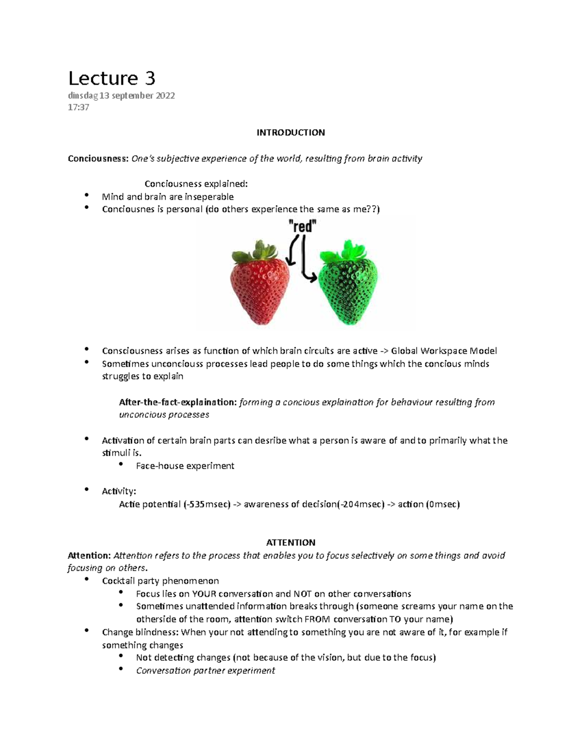 Lecture 3 IP - Lecture 3 dinsdag 13 september 2022 17: INTRODUCTION ...