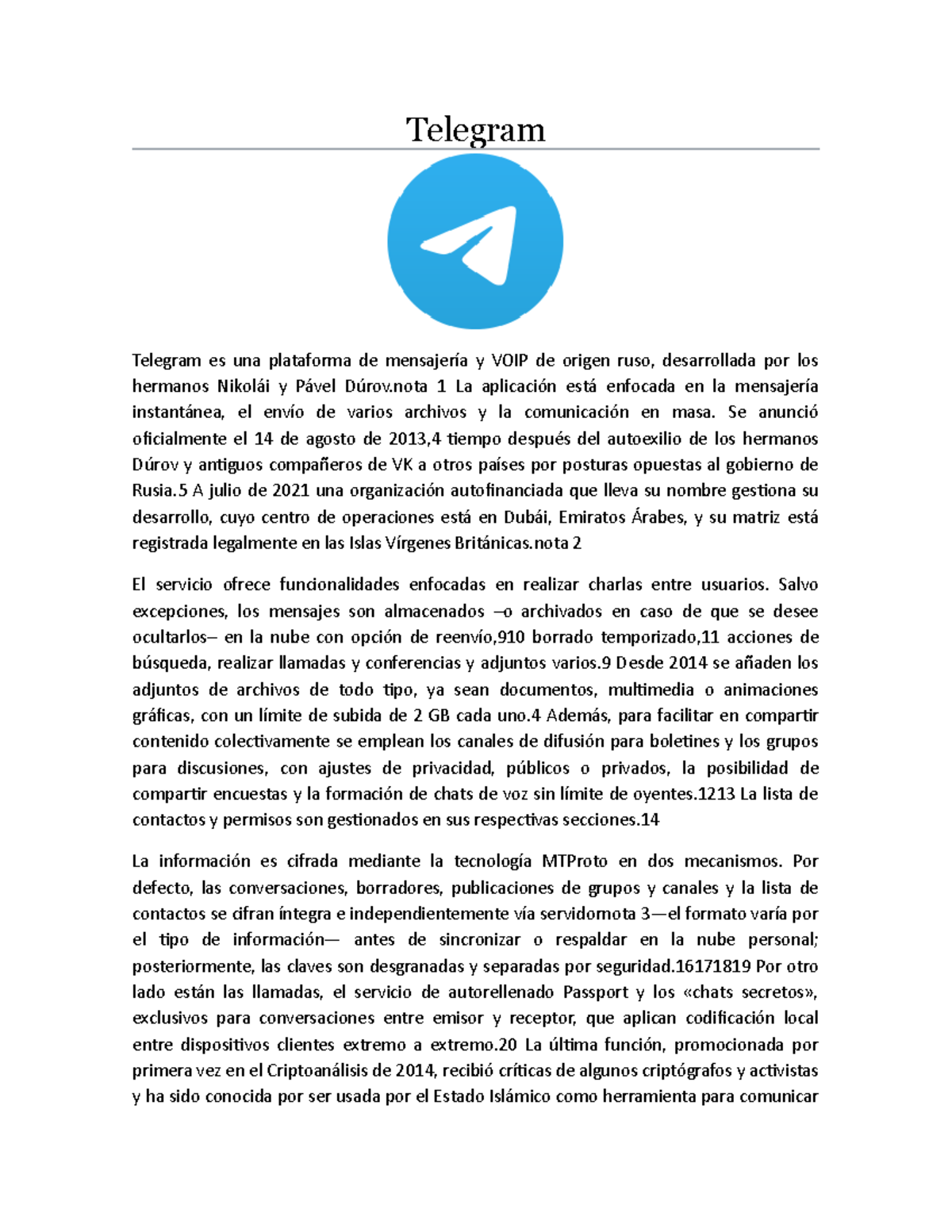 Telegram - sin descripcion - Telegram Telegram es una plataforma de ...