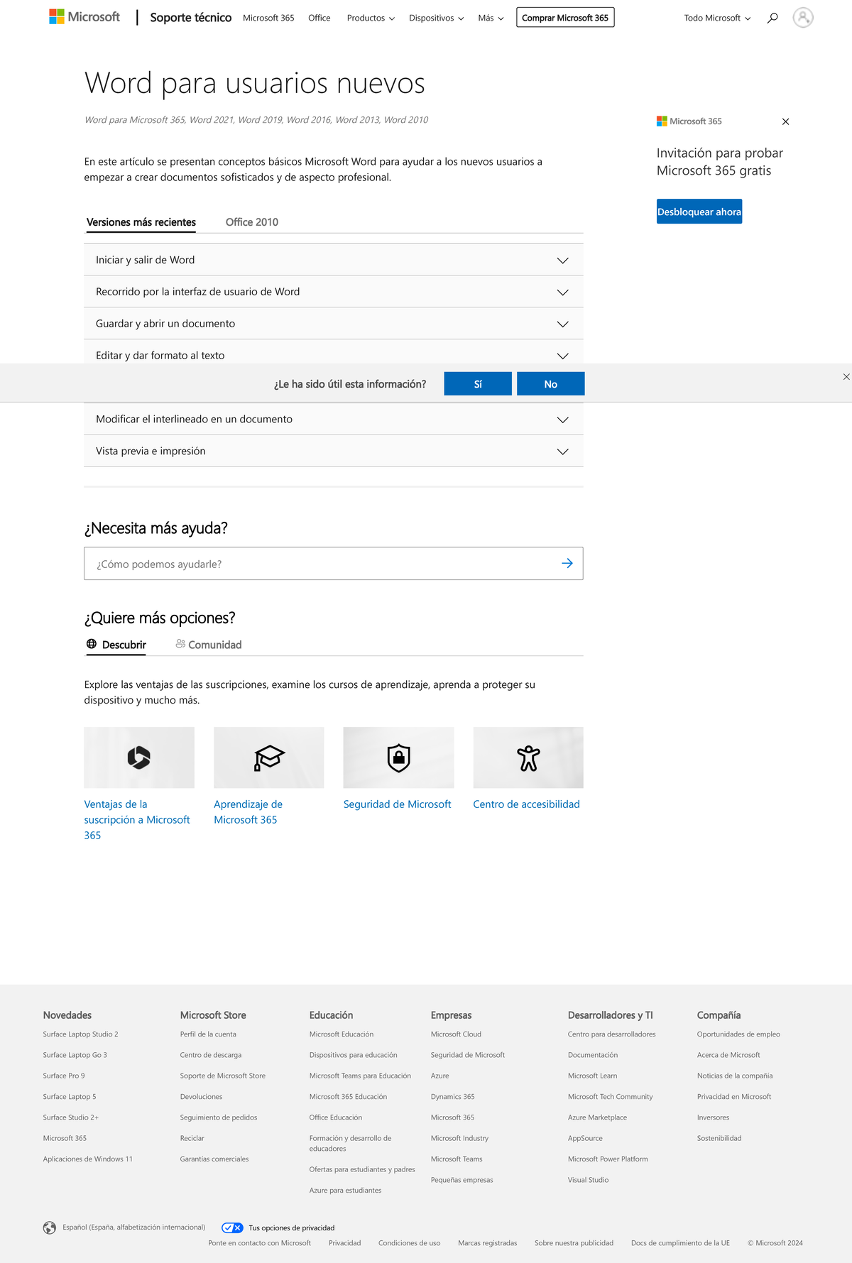 Word para usuarios nuevos - Soporte técnico de Microsoft - Soporte ...
