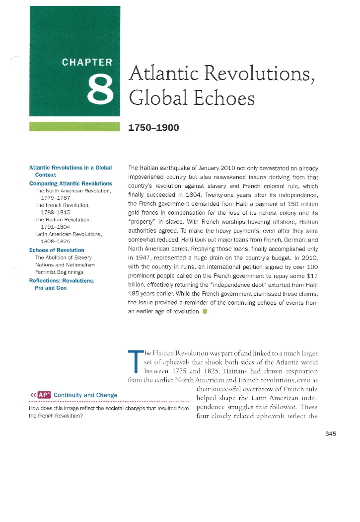 8- Atlantic Revolutions, Global Echoes 1750-1900 4e - Studocu