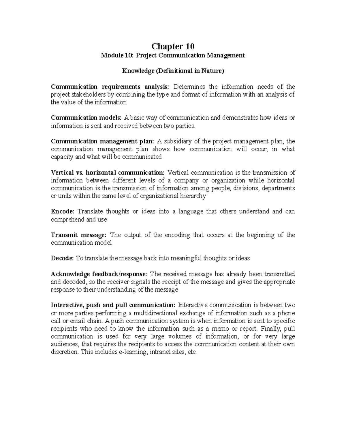 Critical Issues Chapter 10 - Chapter 10 Module 10: Project ...