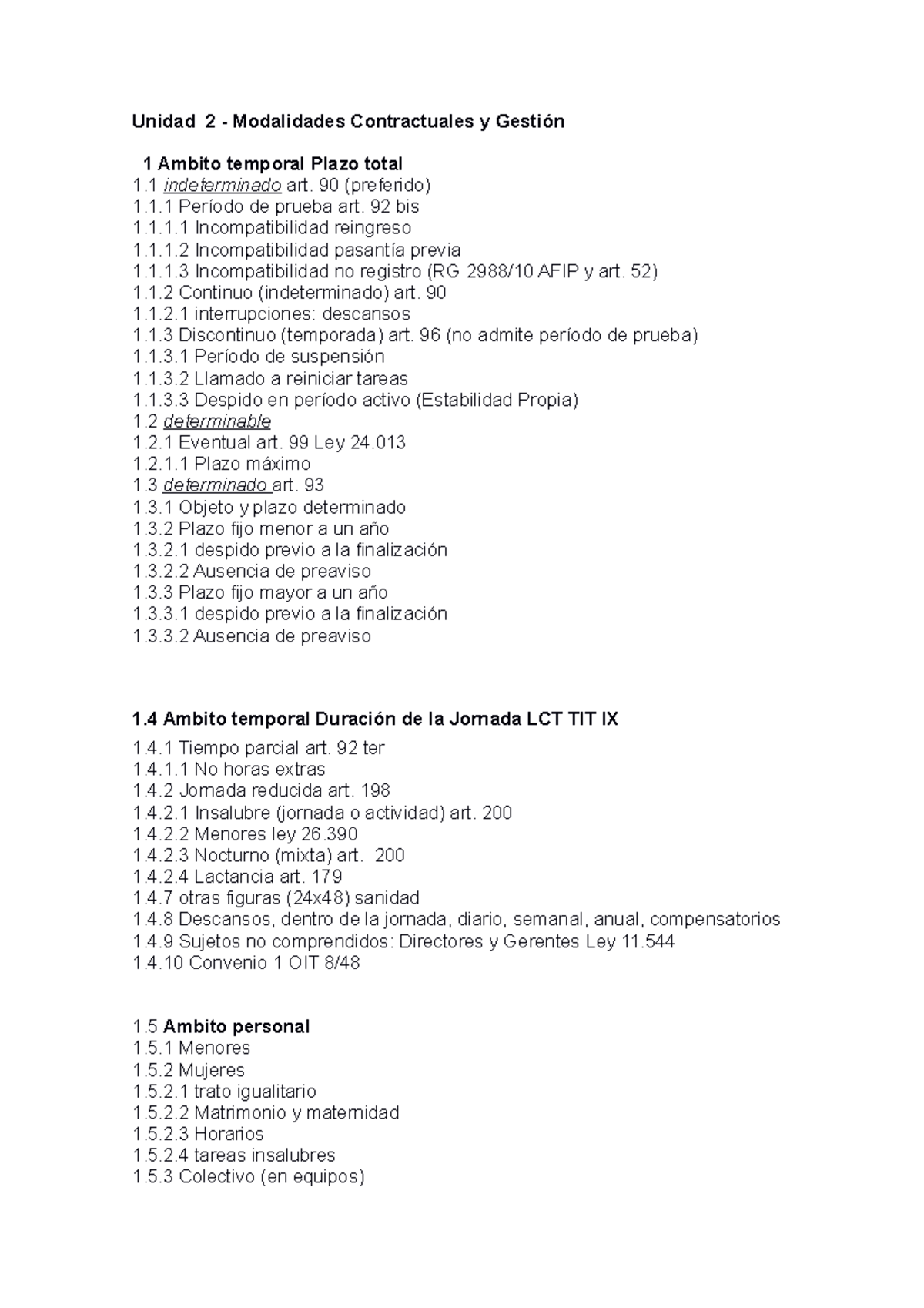 Clase modalidades - Unidad 2 - Modalidades Contractuales y Gestión 1 ...