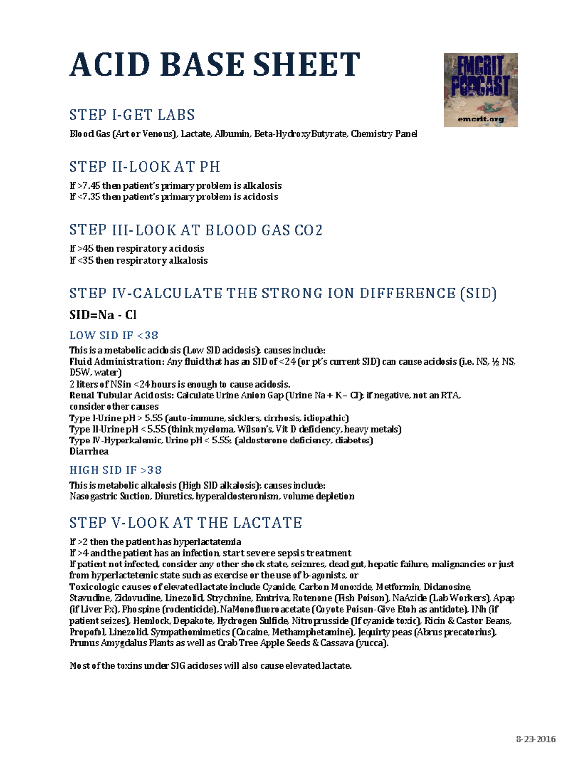 acid base sheet - lättare för dig att veta om acids - 8-23- ACID BASE ...