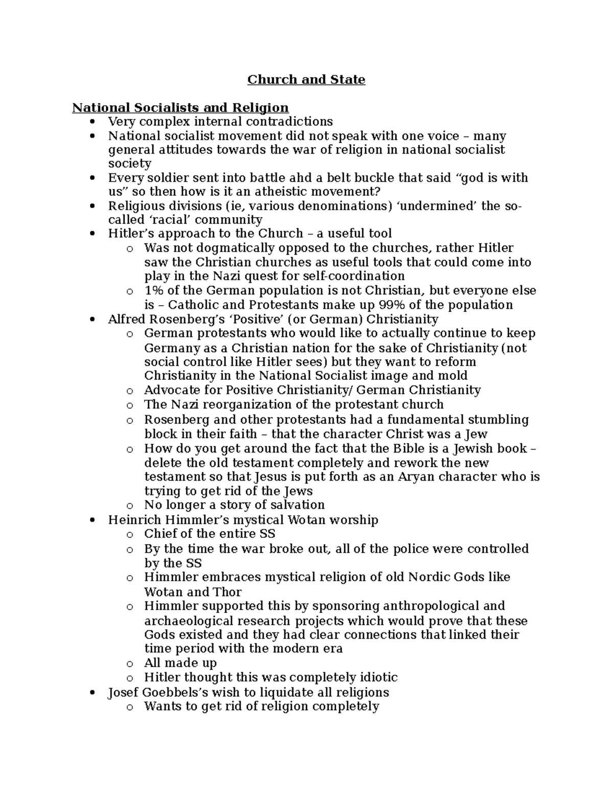 Church and State - his2147 - Church and State National Socialists and ...