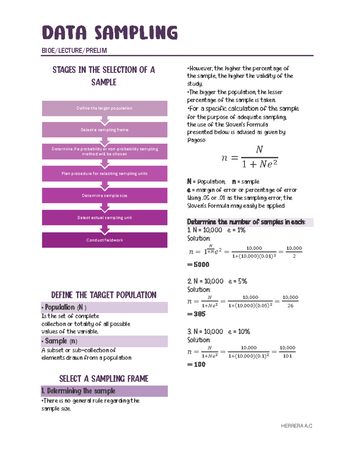 DATA Processing - Prelim notes - BIOE/LECTURE/PRELIM HERRERA A STAGES ...
