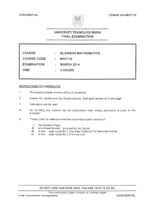 Business Statictics - tutorial Question - PFS 1243: BUSINESS STATISTICS ...