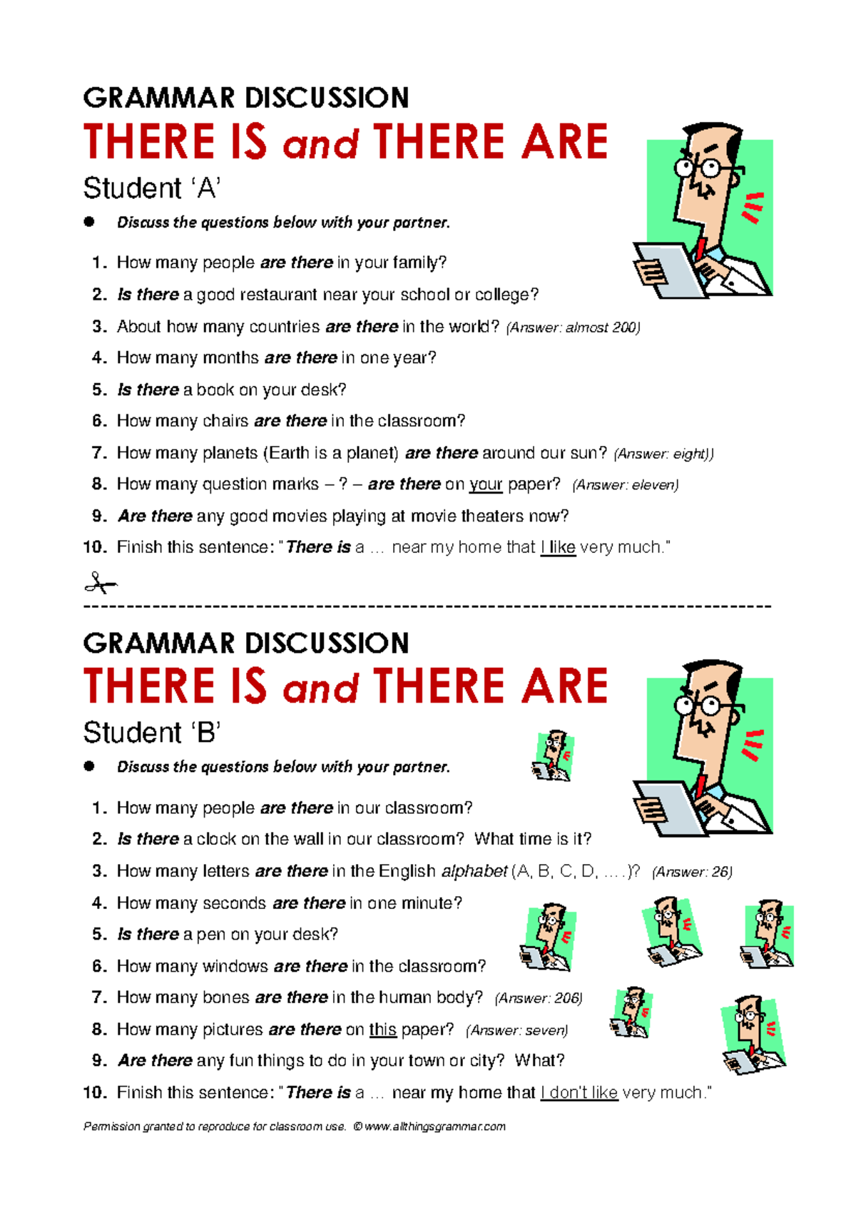 Atg-discussion-thereisare 2 - GRAMMAR DISCUSSION THERE IS and THERE ARE ...
