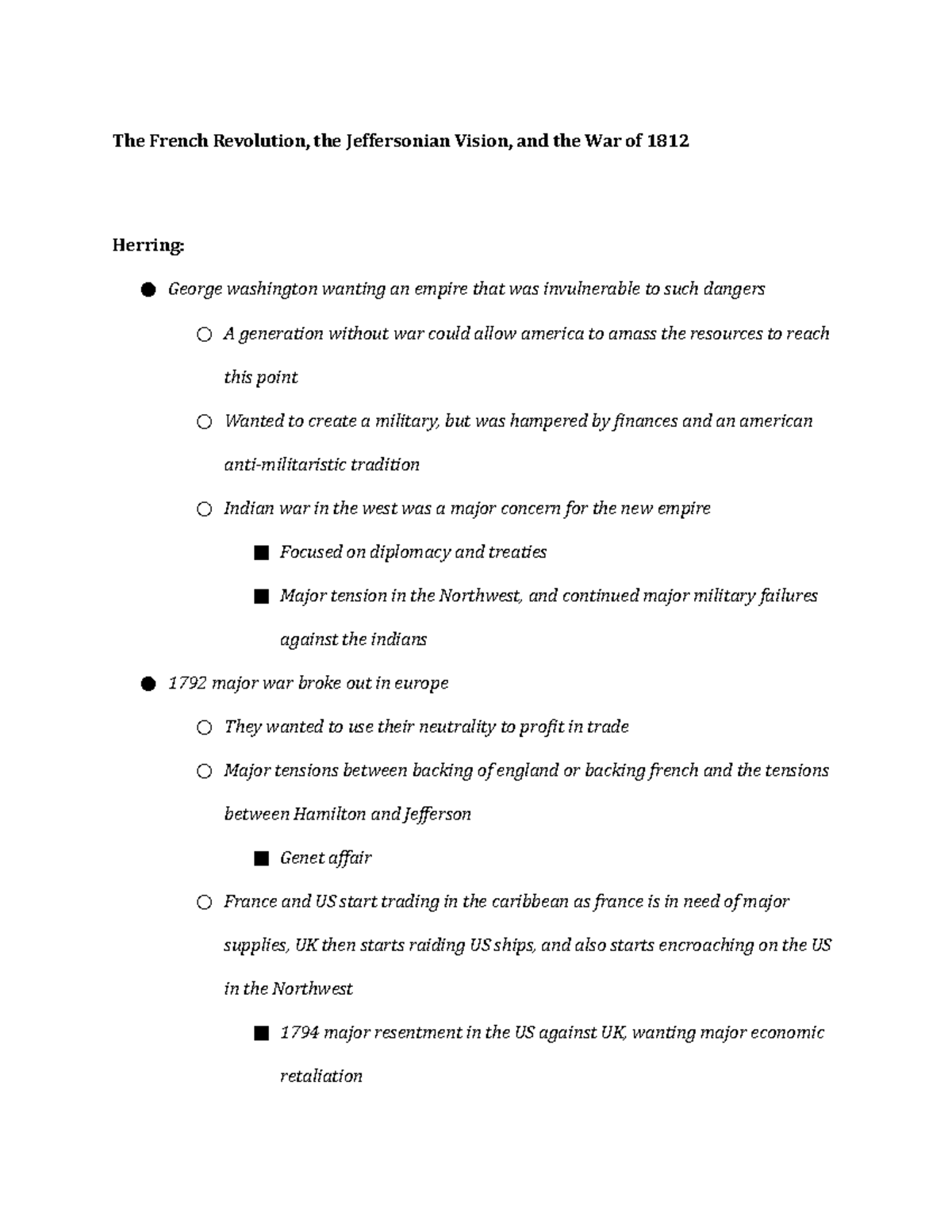 9 1 The French Revolution, the Jeffersonian Vision, and the War of 1812 ...