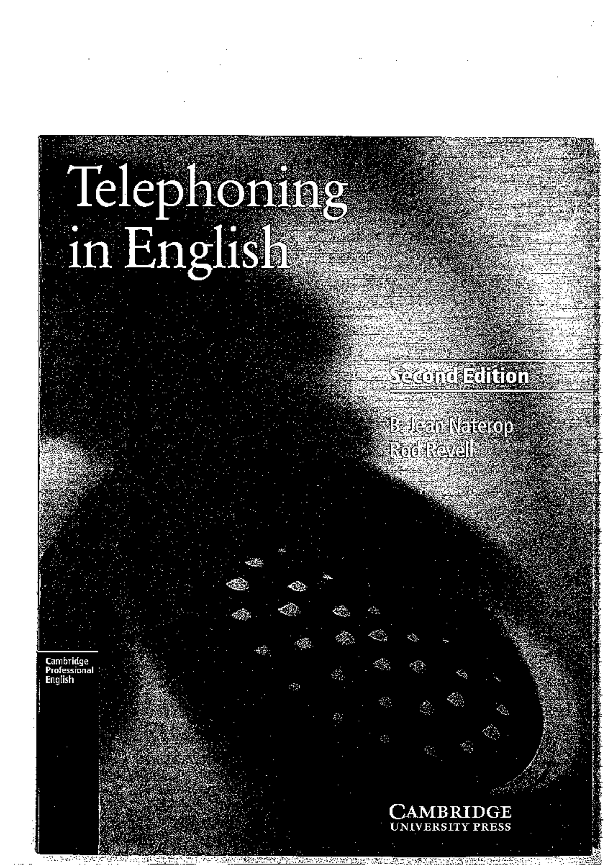 Cambridge - Telephoning in English - iNTRODUCTION TO POLICY - Studocu