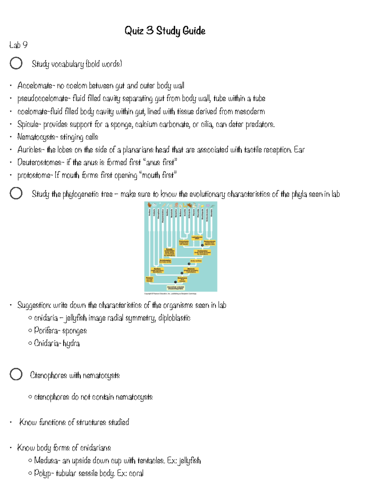 Note Oct 27, 2023 - Lab quiz 3 study guide - Quiz 3 Study Guide Lab 9 ...