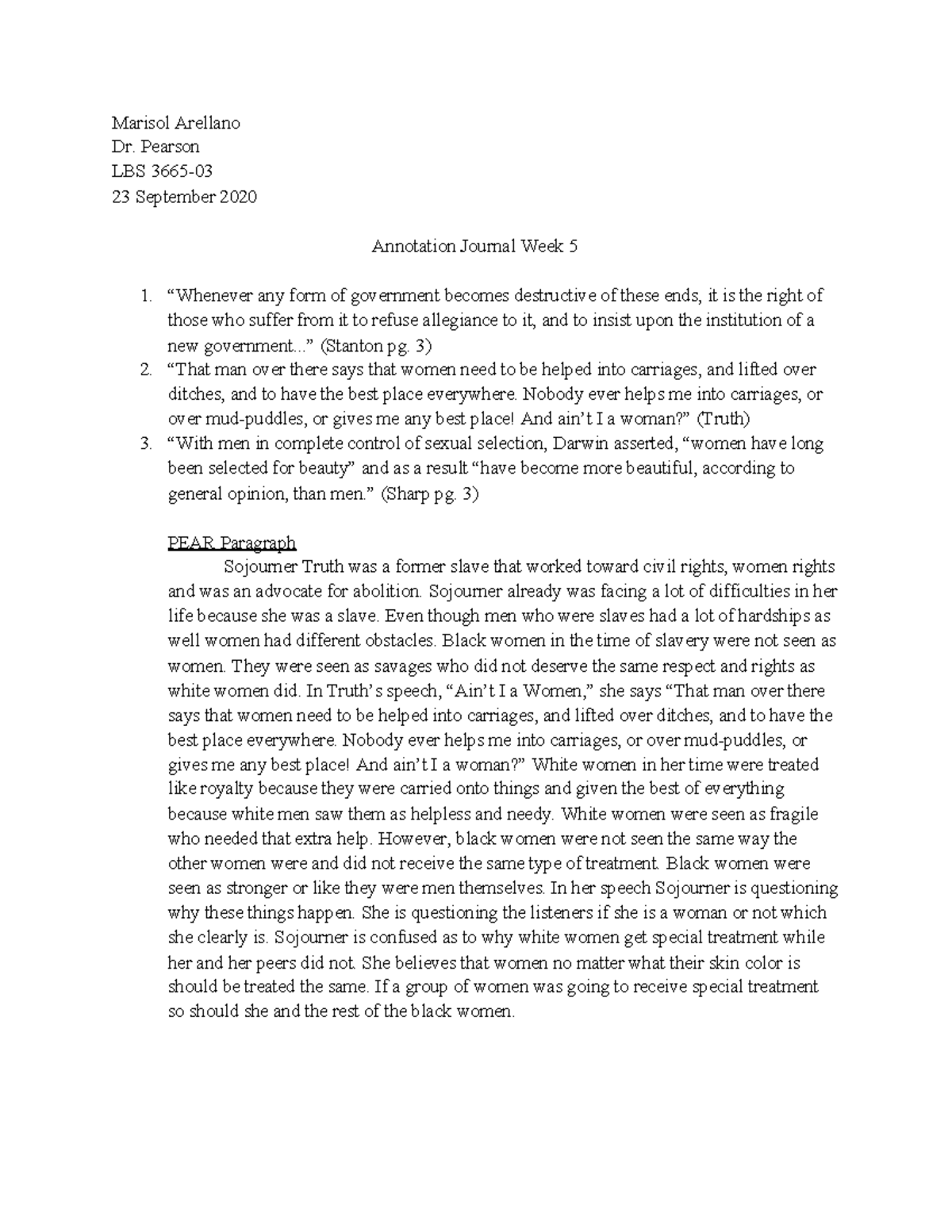 Annotation Journal Week 5-2 - Marisol Arellano Dr. Pearson LBS 3665- 23 ...