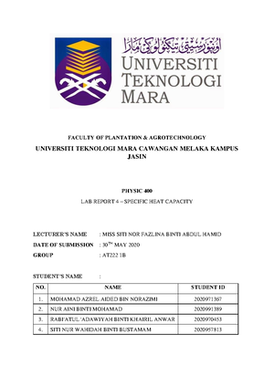 E SP 2020 - physics study materials - MATRICULATION DIVISION LABORATORY MANUAL SP015 & SP - Studocu
