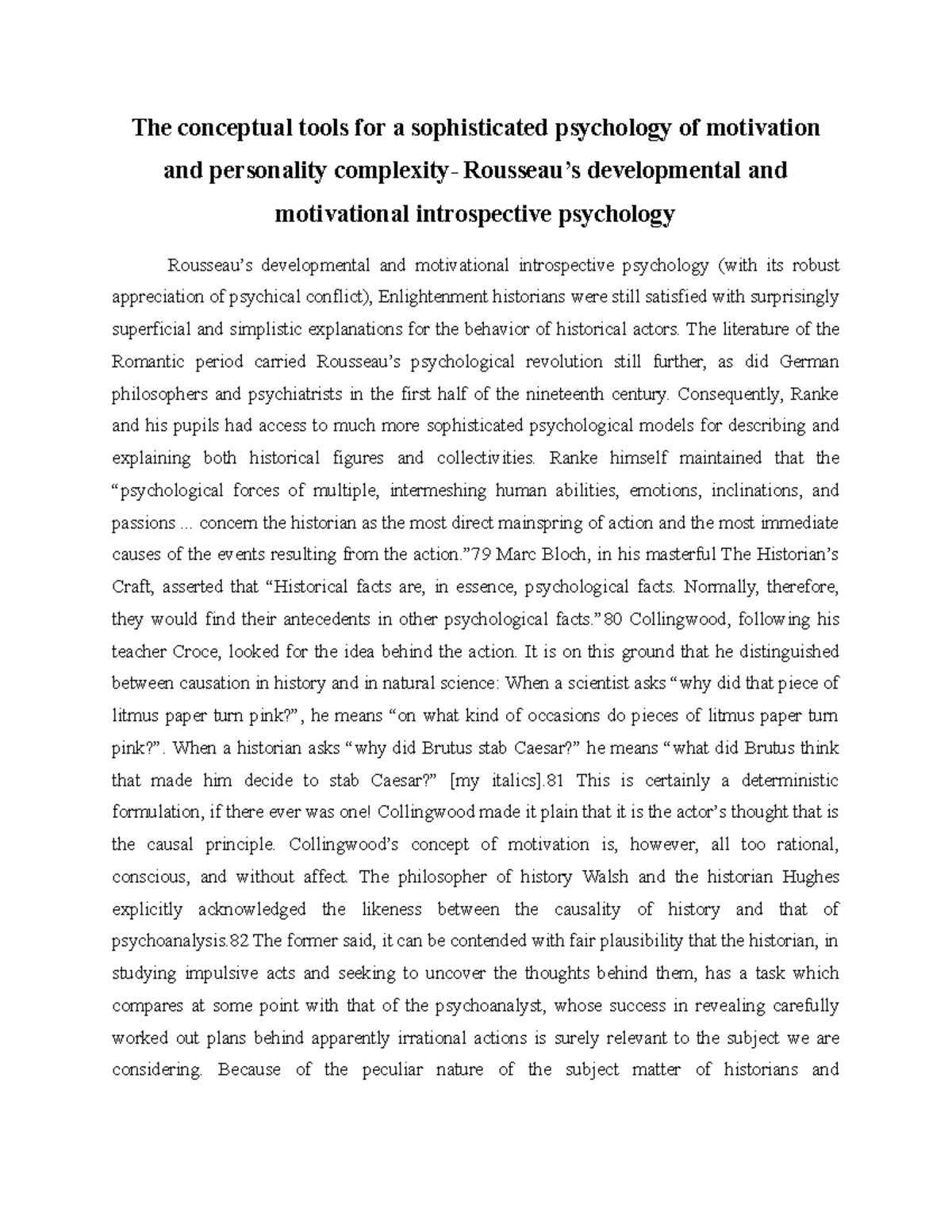 The conceptual tools for a sophisticated psychology of motivation and ...