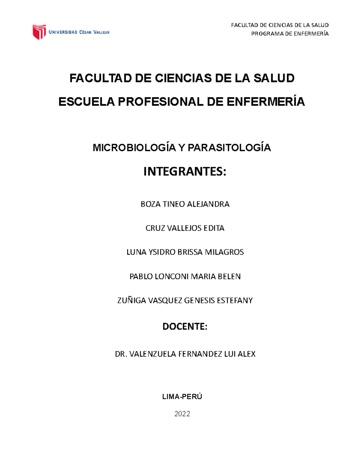 GUÍA+DE+ Prácticas+14 - FACULTAD DE CIENCIAS DE LA SALUD PROGRAMA DE ENFERMERÍA FACULTAD DE ...