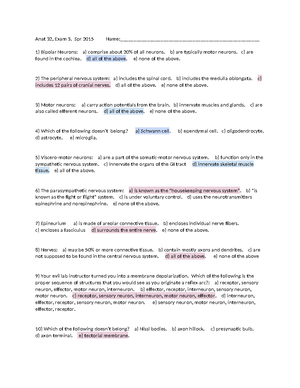 CH 1-9 Extra Credit Anatomy - Extra Credit Questions CHAPTER 1: FIRST ...