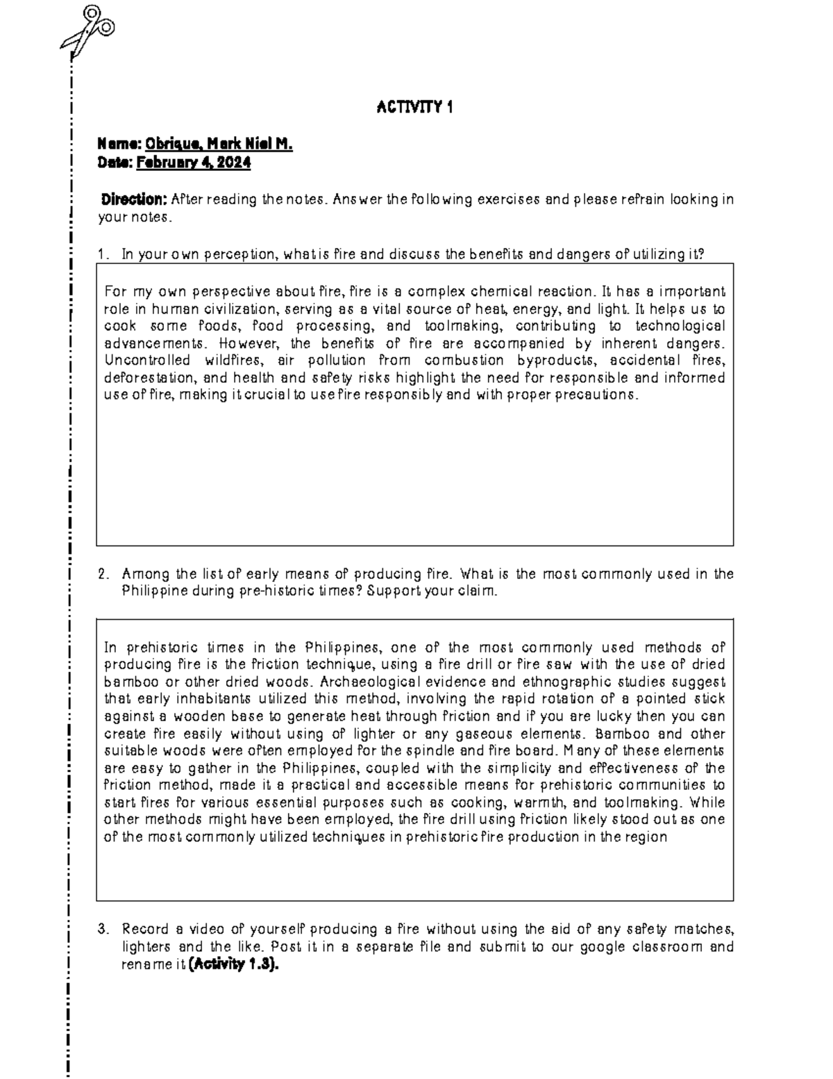 Activity-1 Kalayo - Matrix and other helpful information - ACTIVITY 1 ...