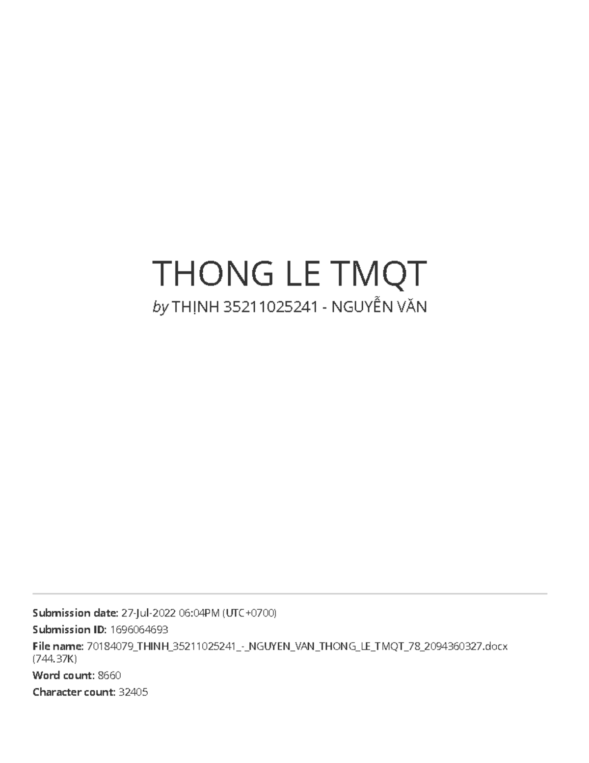 Thong LE TMQT - thông lệ kdqt - Thông lệ trong kinh tế - THONG LE TMQT by THỊNH 35211025241 ...