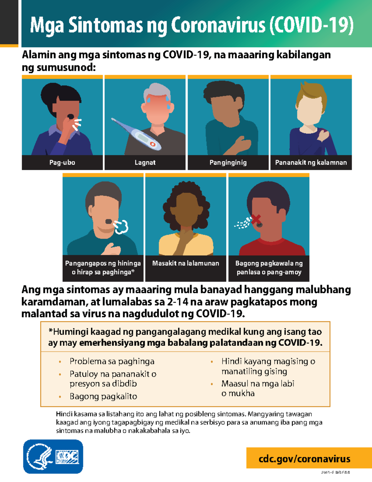 Covid 19-symptoms-Tagalog - Mga Sintomas ng Coronavirus (COVID-19) cdc ...