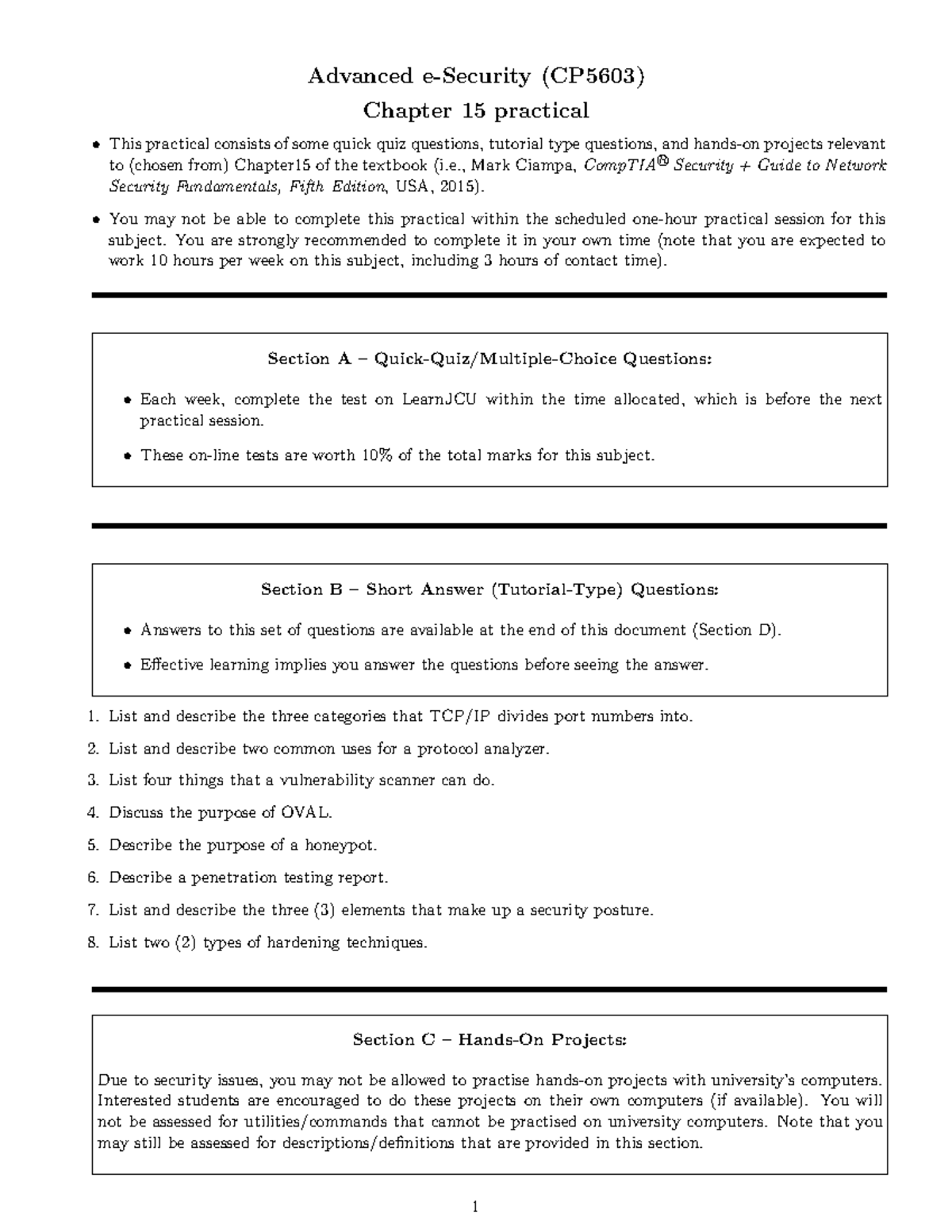 Chapter-15-Practical - Advanced (CP5603) Chapter 15 practical This practical consists of some ...