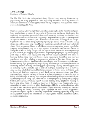 Summary-Parang Sabil - LITERATURE OF MINDANAO SUMMARY OF PARANG SABIL ...
