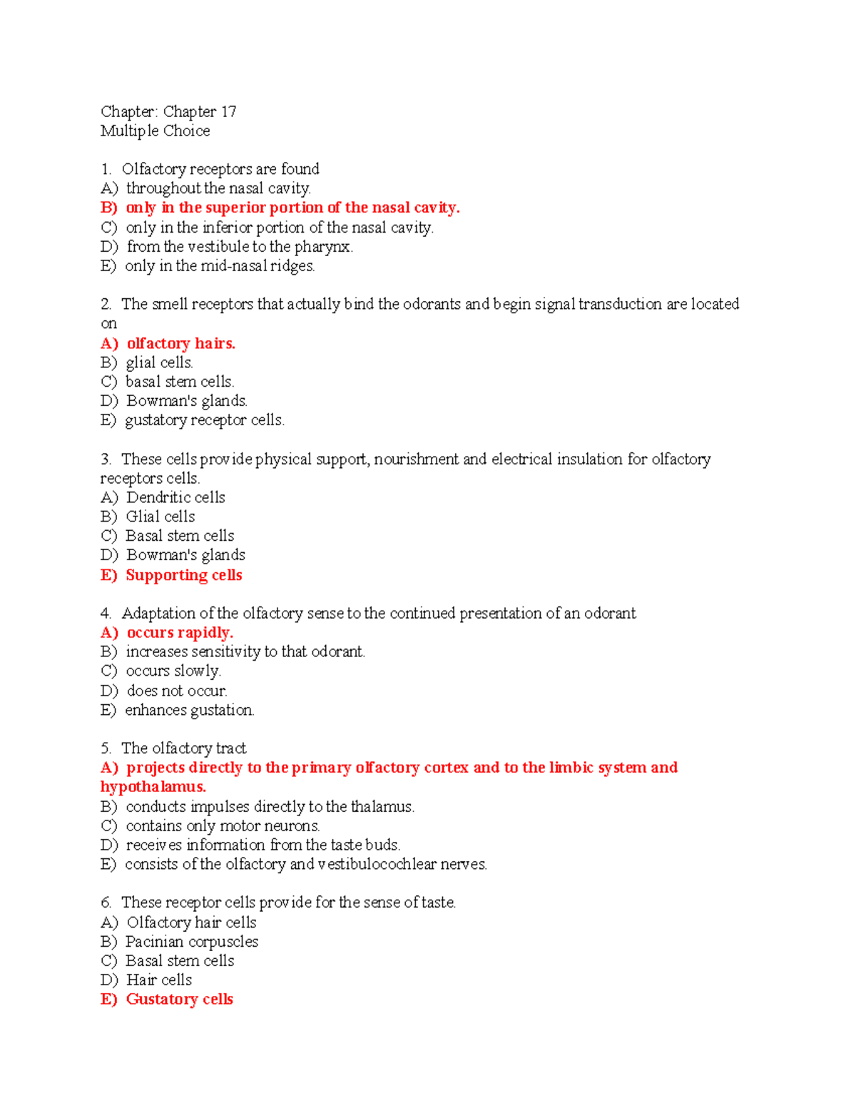 Chapter 17 - Lectures will provide an overview of functional anatomy at ...