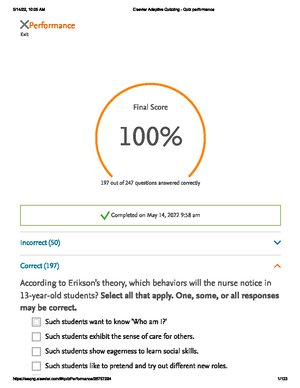 NLN question - Nclex practice - Study online at quizlet/_88k5bj While ...