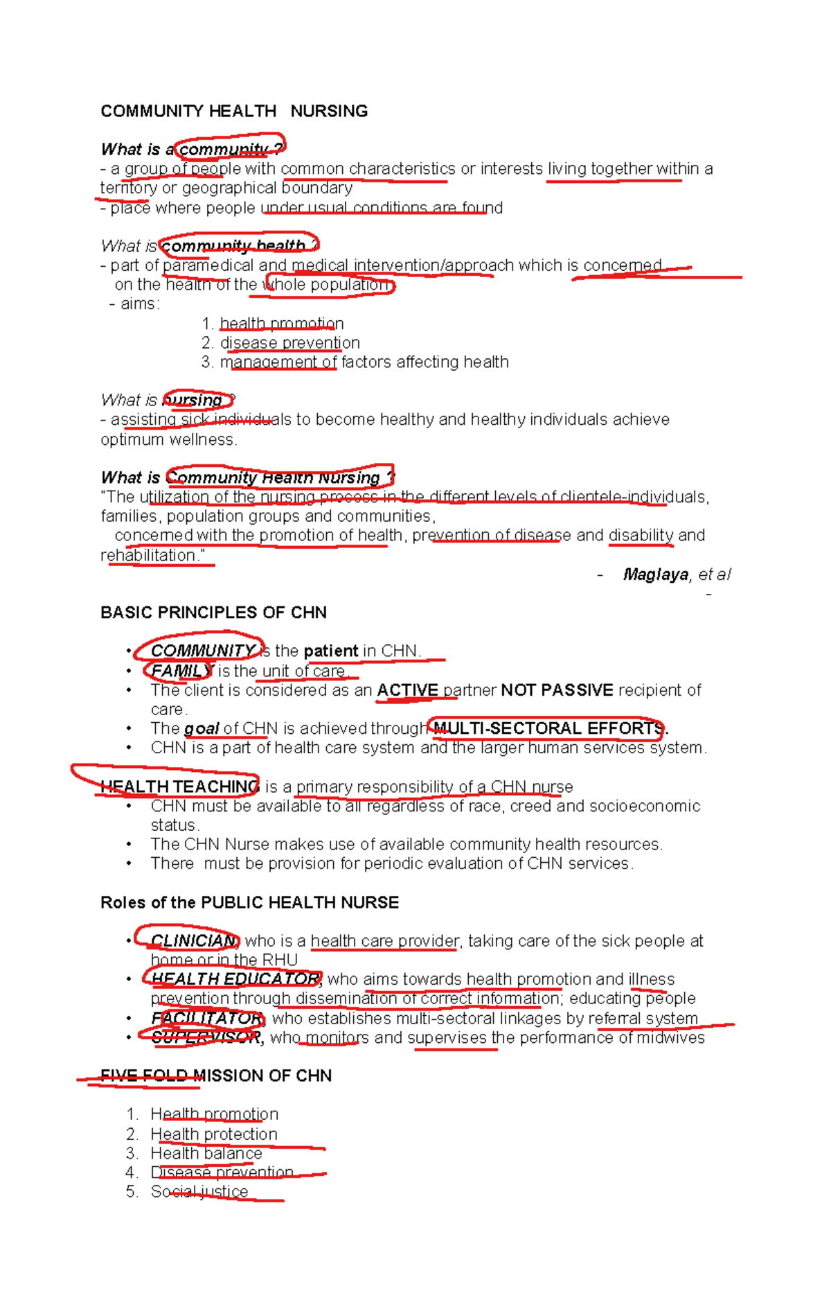 CHN Notes - you can use this as a reviewer for you CHN subject ...