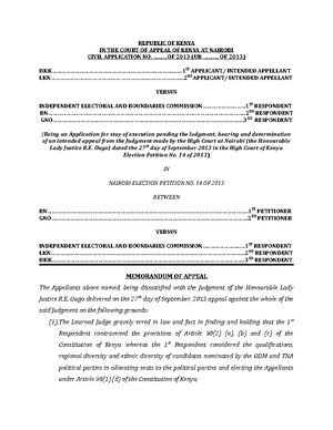 1st defendant's statement of defence - REPUBLIC OF KENYA IN THE HIGH ...