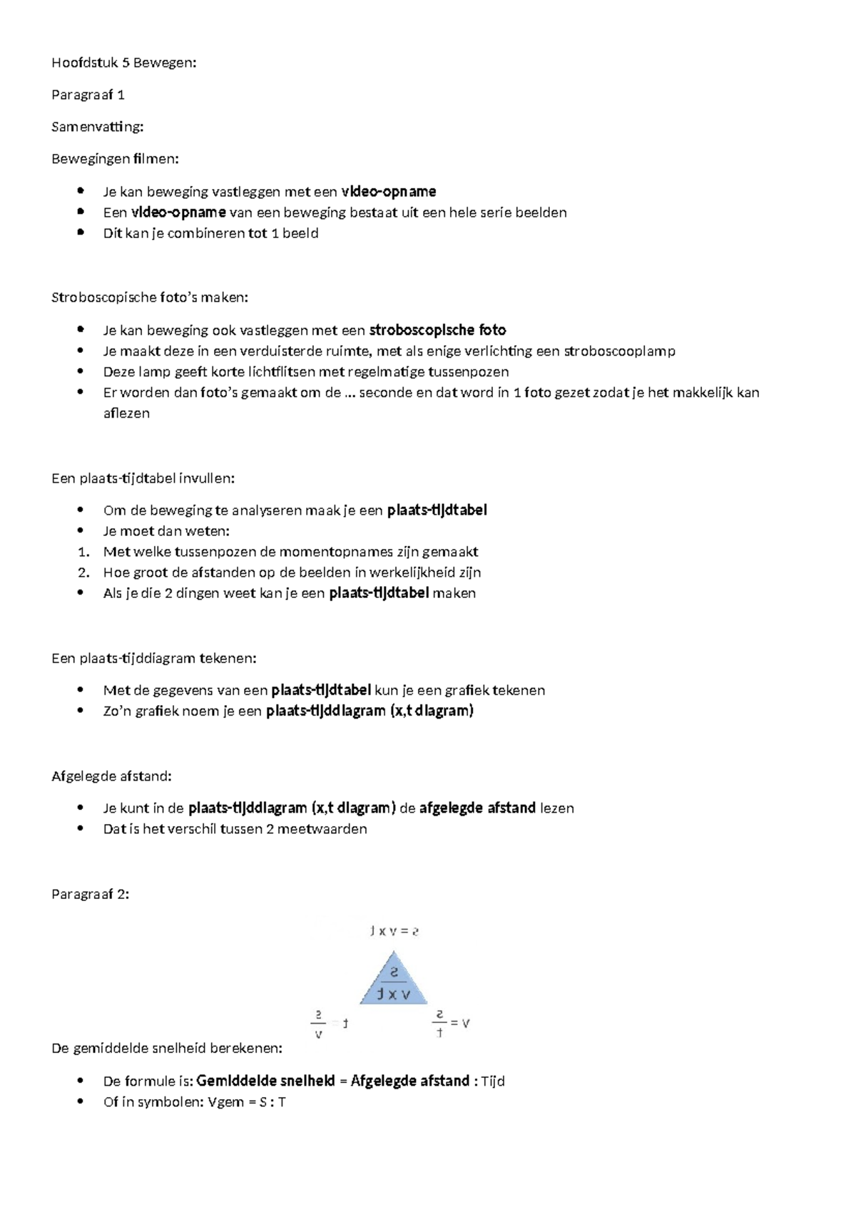 Nask h5 samenvatting - rqwreqw - Hoofdstuk 5 Bewegen: Paragraaf 1 ...