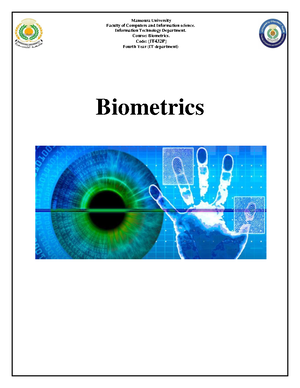 Biometrics 4 - Faculty of Computers and Information science ...