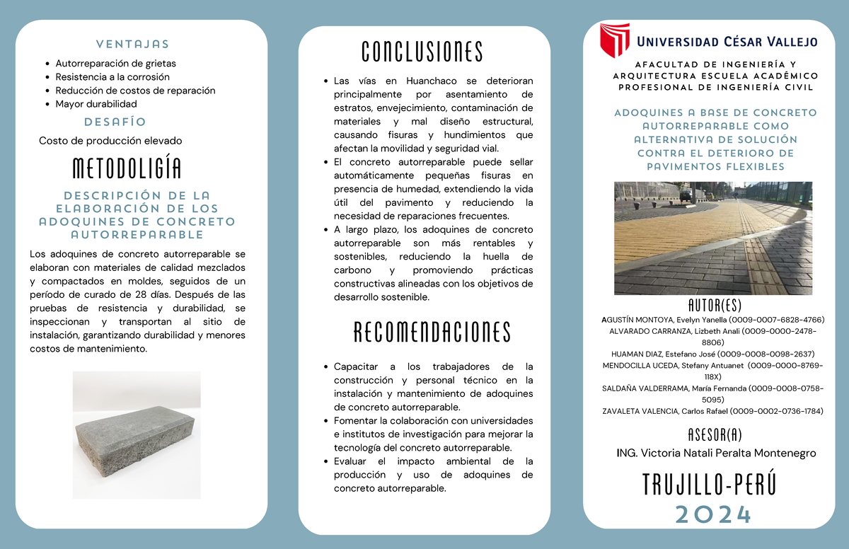 Folleto tríptico adoquín autorreparable - Adoquines a base de concreto ...