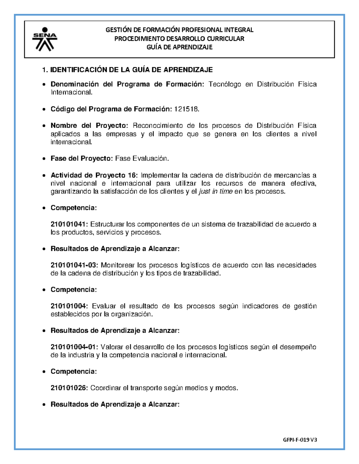 Guia de aprendizaje 16 - GESTI”N DE FORMACI”N PROFESIONAL INTEGRAL PROCEDIMIENTO DESARROLLO ...