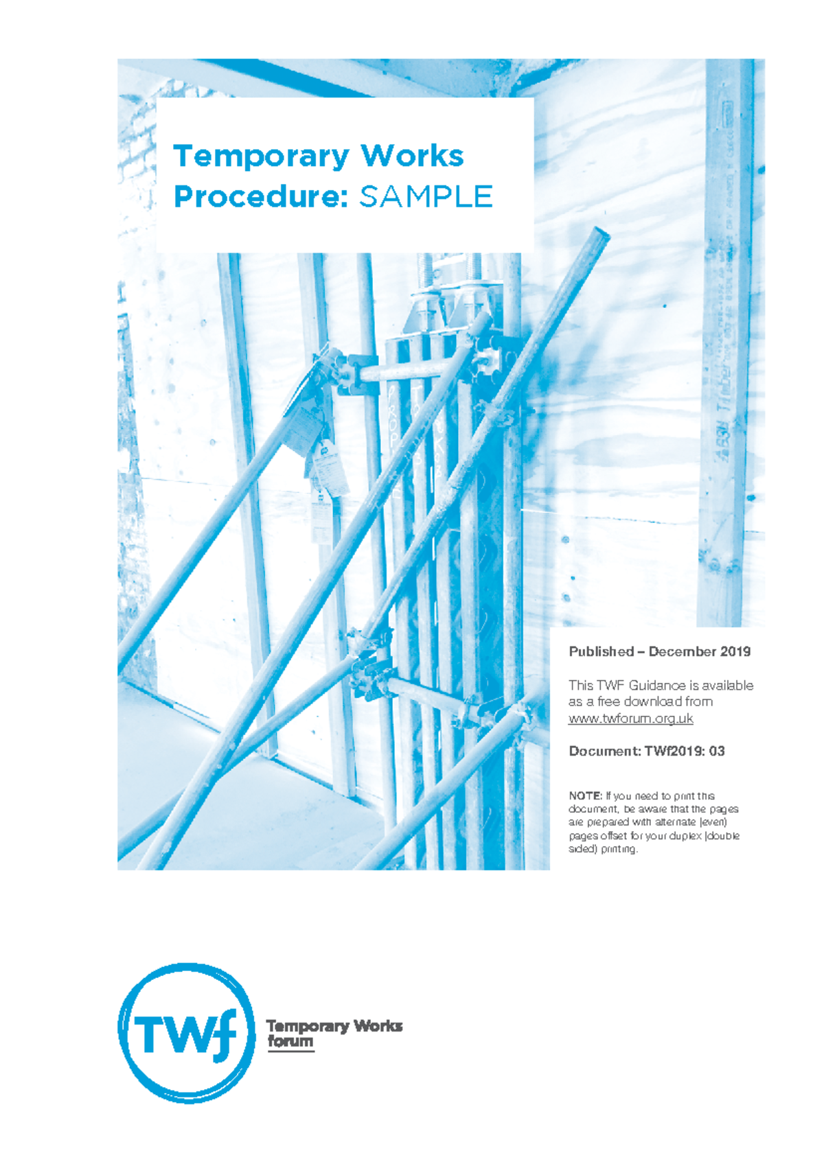Temporary Works Procedure 8 December 2019 Final 1 - Temporary Works ...