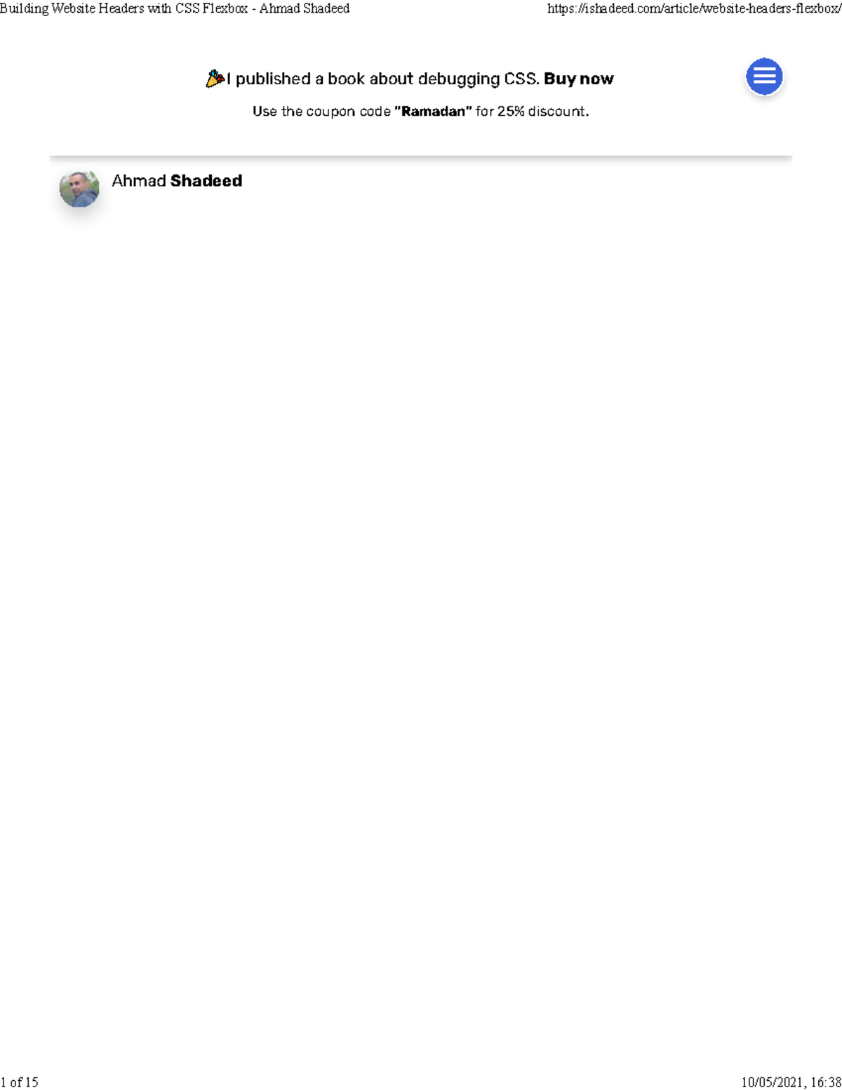 Building Website Headers With Css Flexbox Ahmad Shadeed I Published