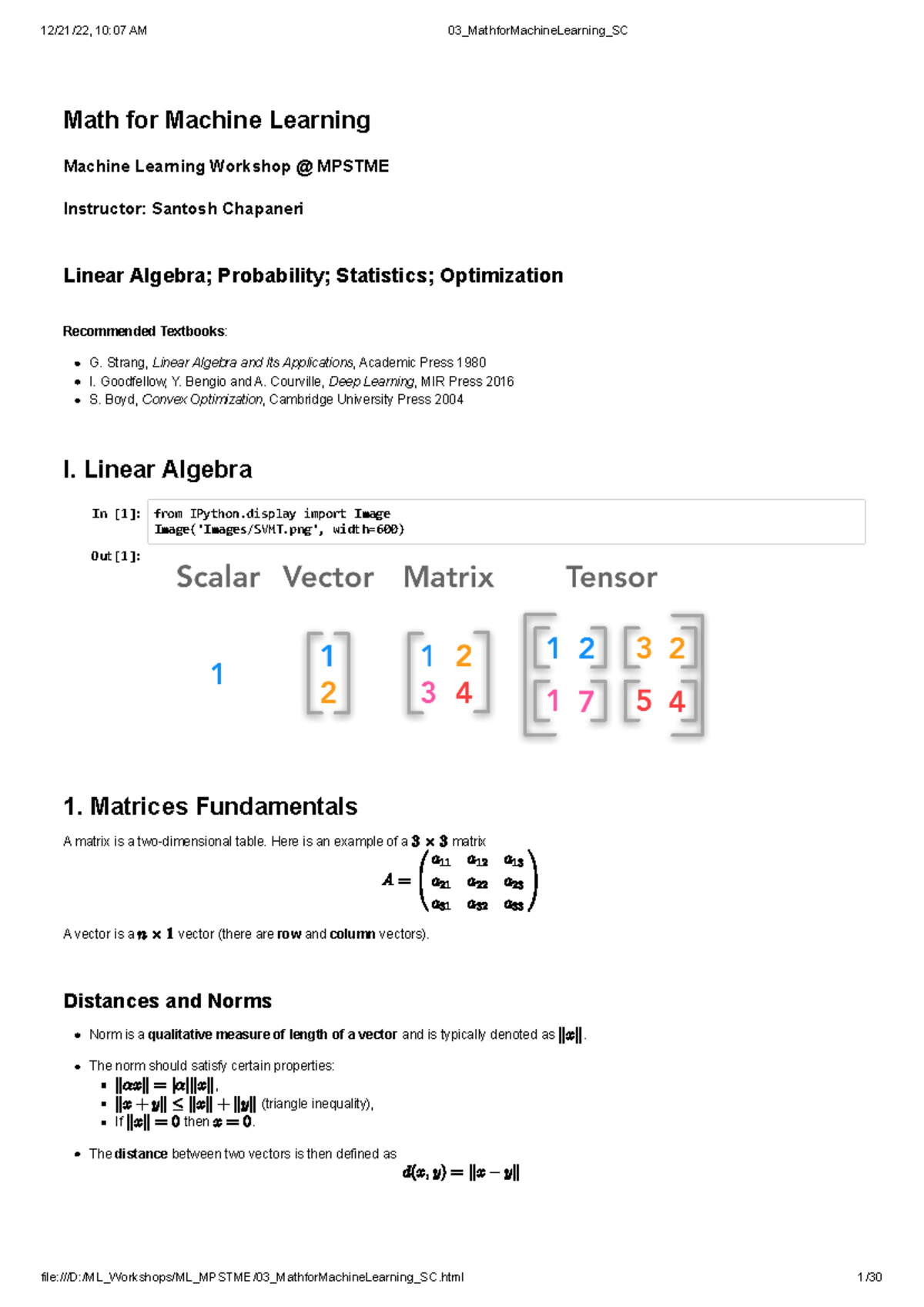 Math for ML 1674333946 - Math for Machine Learning Machine Learning ...