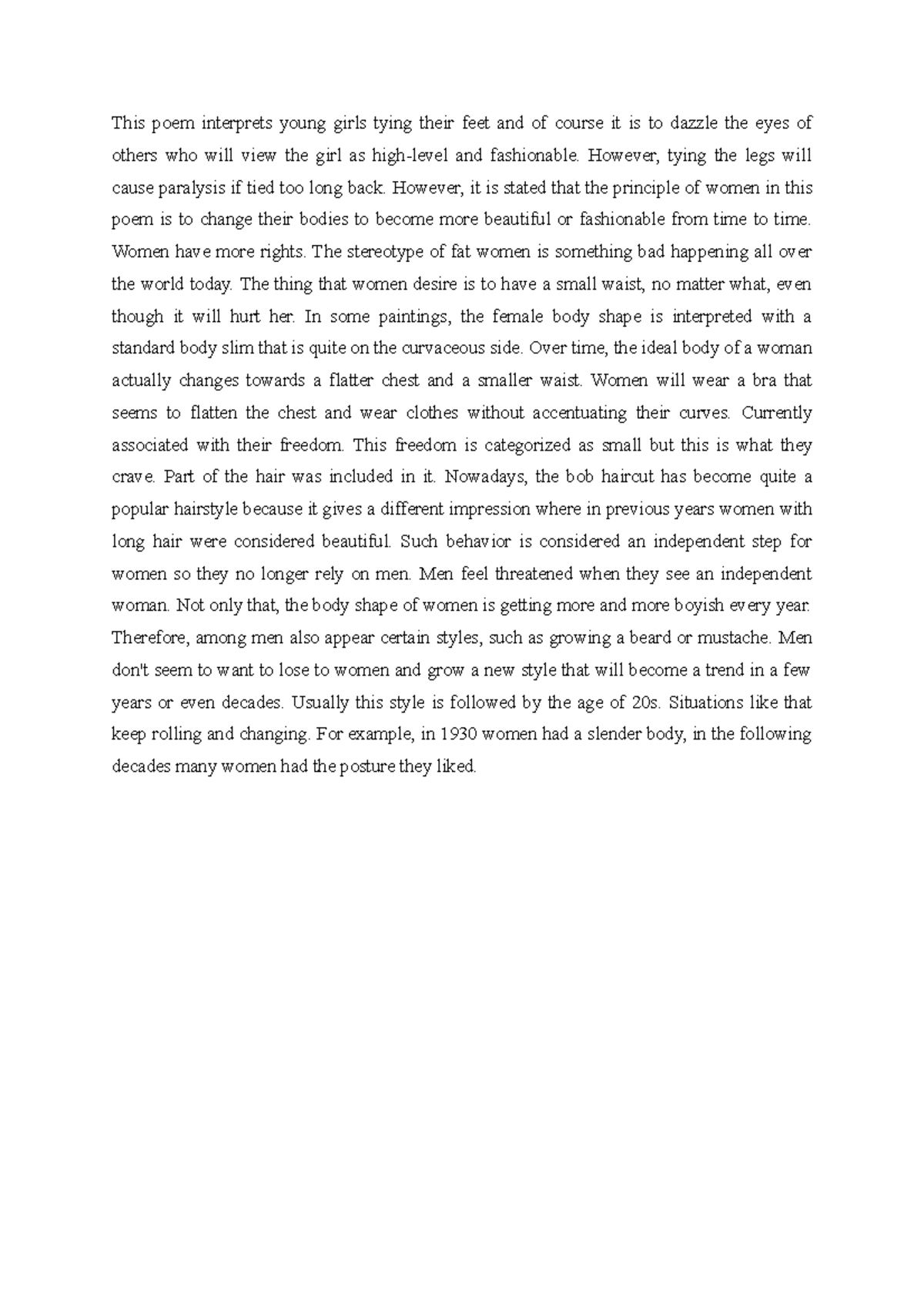 Flower feet - Summary sih ini - This poem interprets young girls tying ...