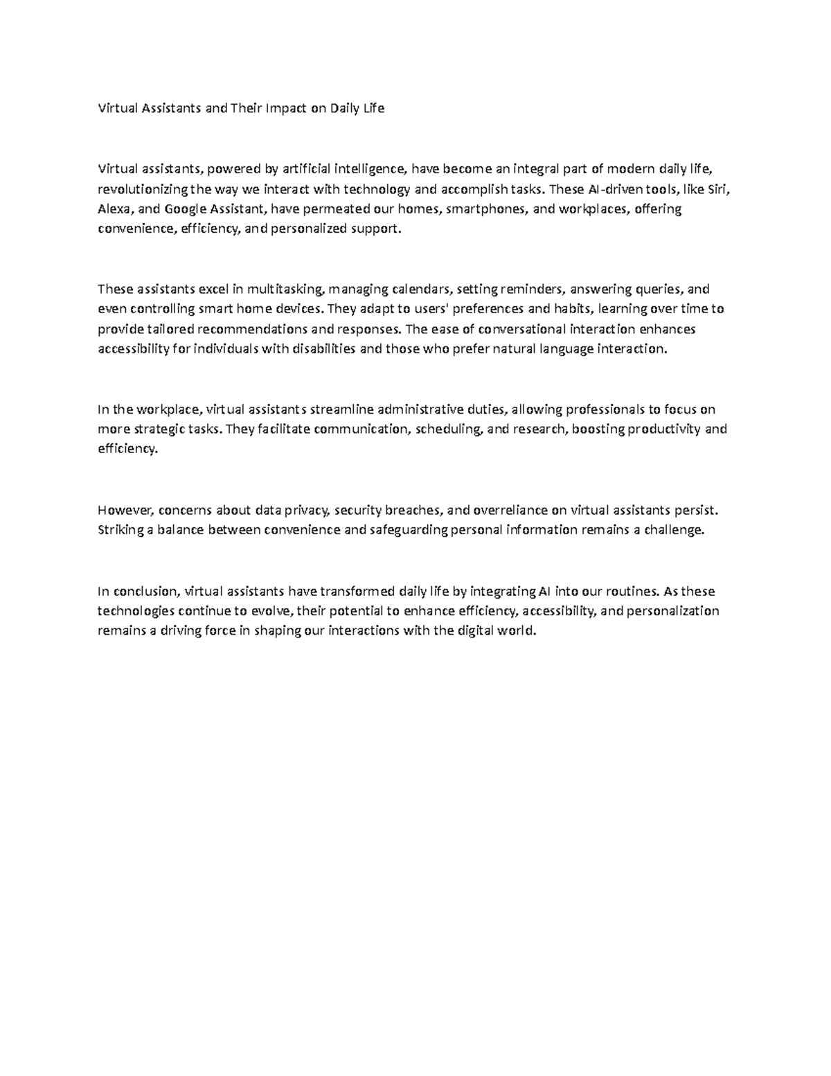 Virtual Assistants and Their Impact on Daily Life - These AI-driven ...