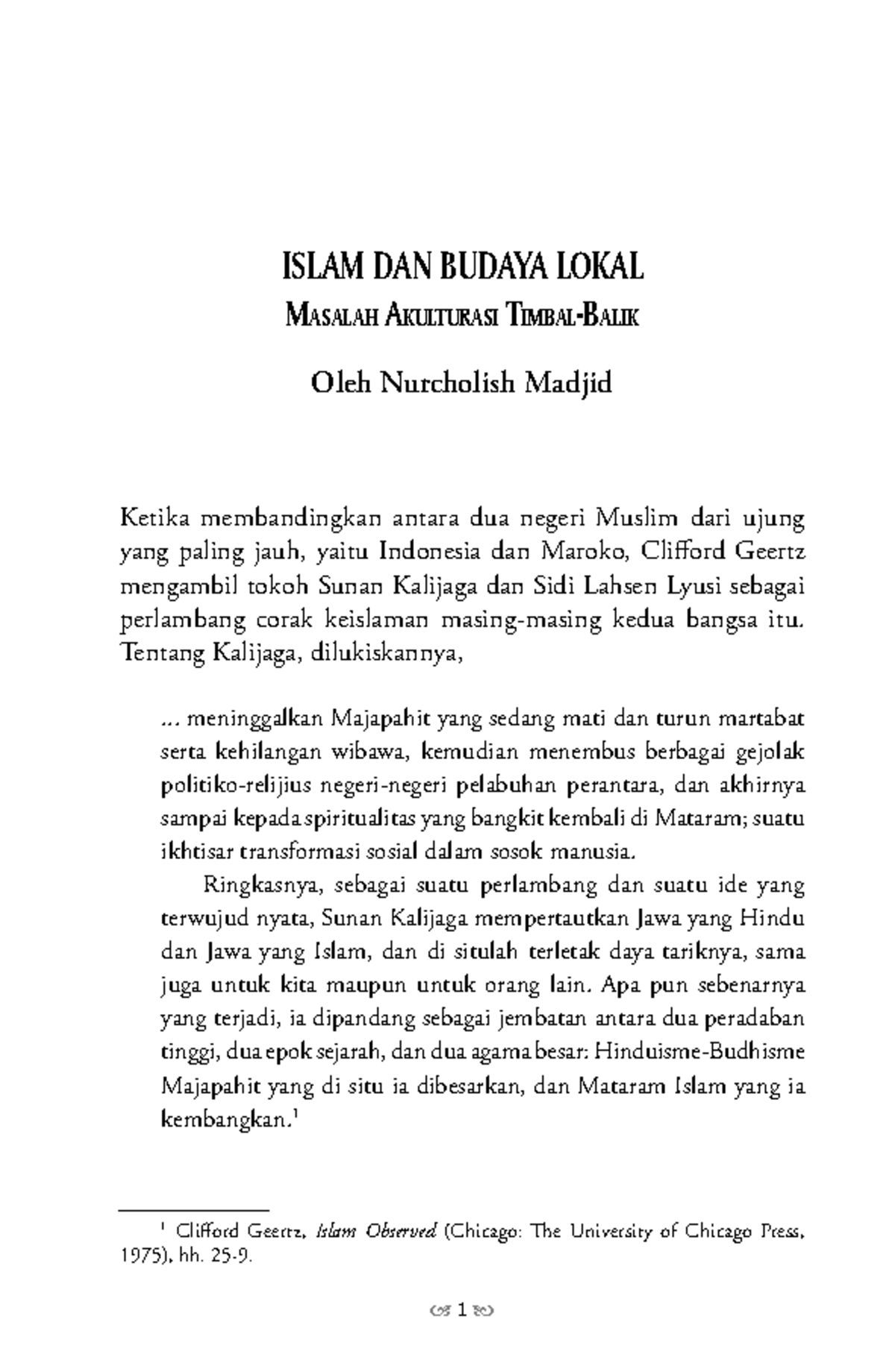 1992 31-Islam-dan-Budaya-Lokal - F ISLAM DAN BUDAYA LOKAL G ISLAM DAN ...