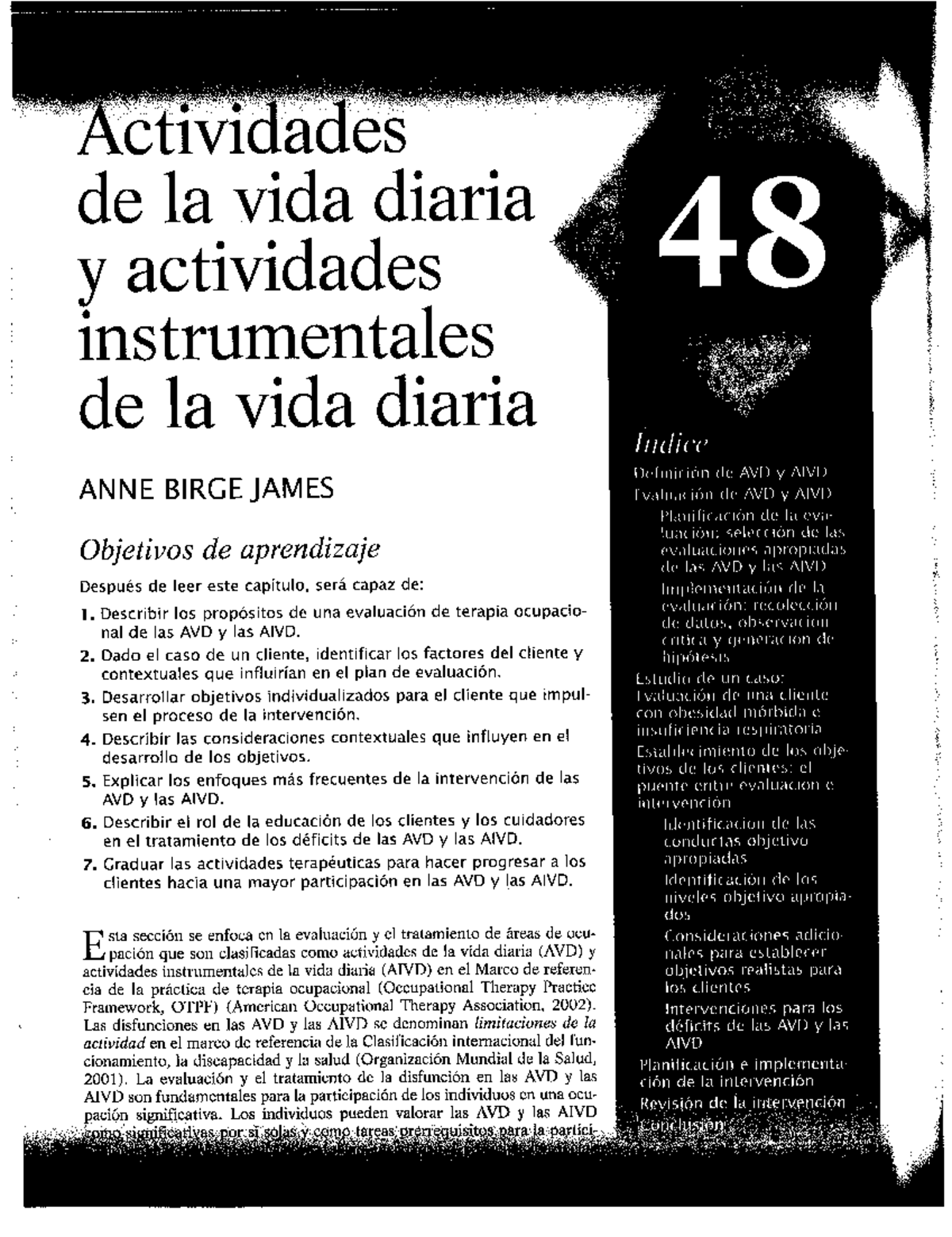 AVD Y AIVD Willard 11 Edicion OCR - Actividades de la vida diaria y ...