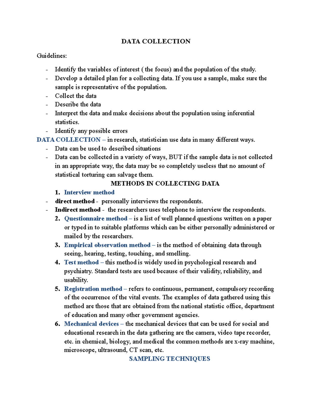 STAT-AND-PROB - Guidelines: - Identify the variables of interest ( the ...
