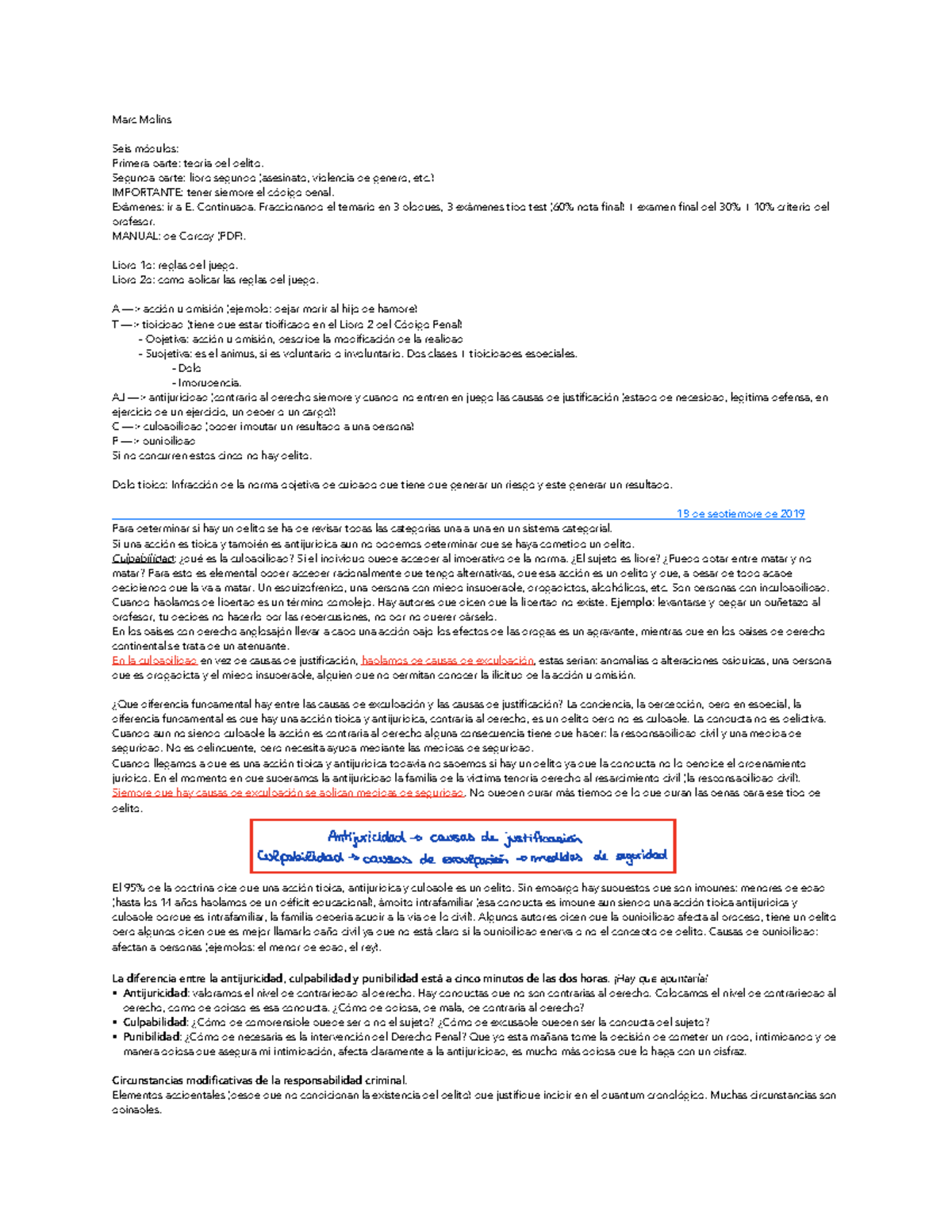 Repaso Teoría General del Delito - Warning: Error during font loading: XMLHttpRequest is not ...