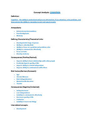 Concept Analysis Nutrition - Concept Analysis Template NUTRITION ...