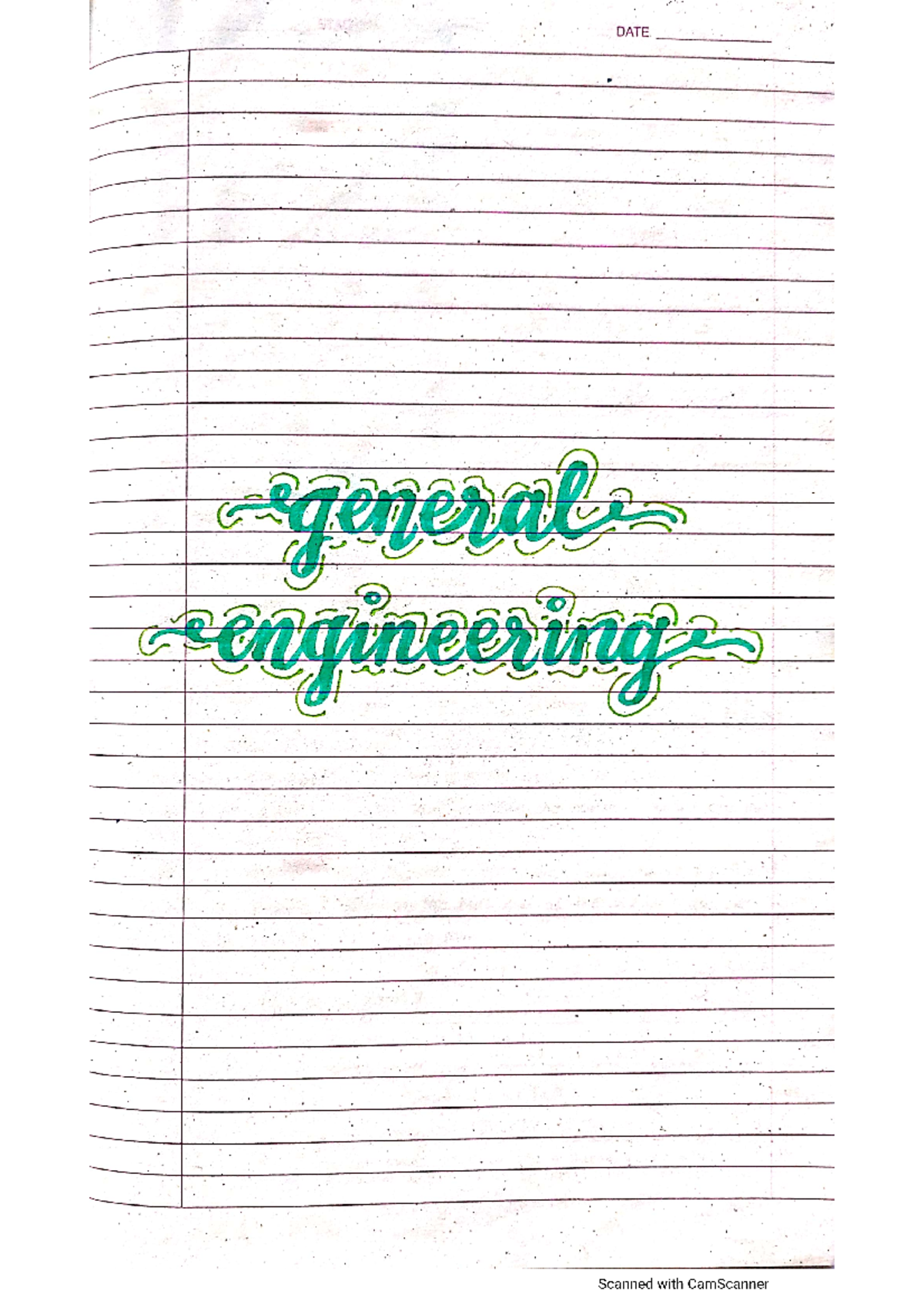 General Engineering - Part 1 - DATE generali engineerings Scanned with ...